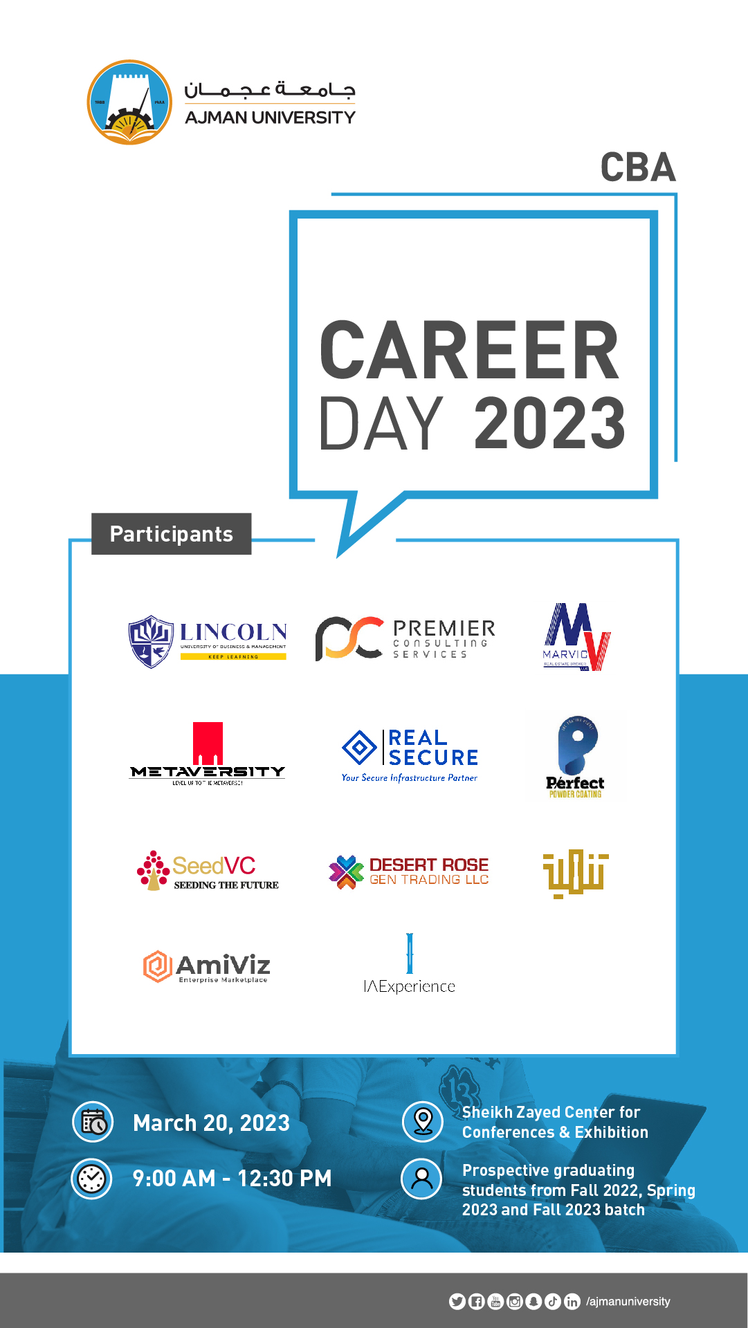 CBA Career Day 2023 | Ajman University | Ranked No. 5 in the UAE
